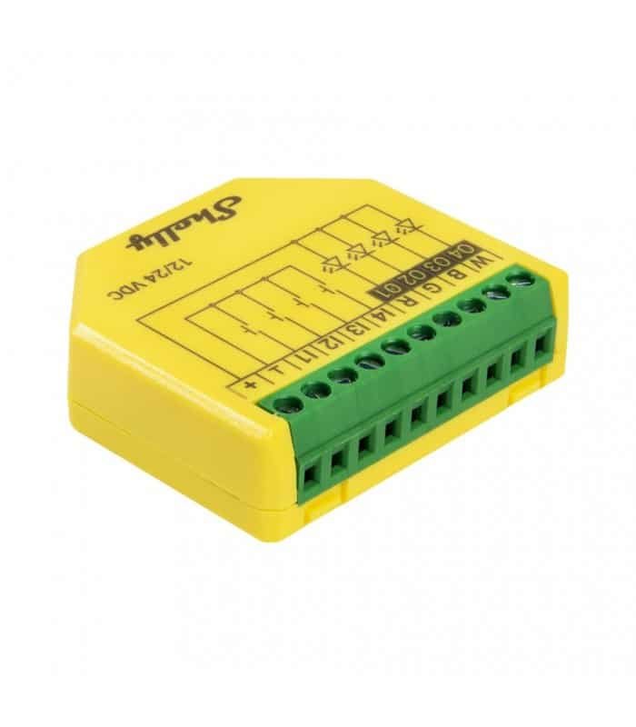 Shelly Plus RGBW PM LED juostos valdiklis (Wifi + Bluetooth) - Eltis